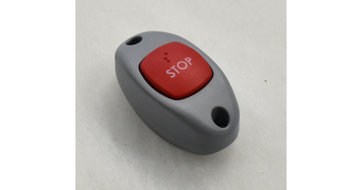 Wireless STOP button pole-mounted » BussiPro Oy